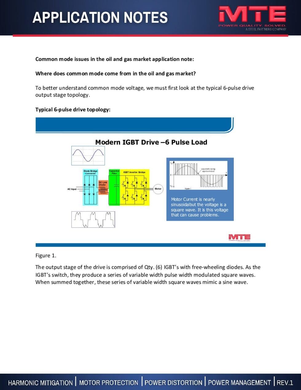 Common Mode Issues in the Oil and Gas Market App Note | MTE Corporation