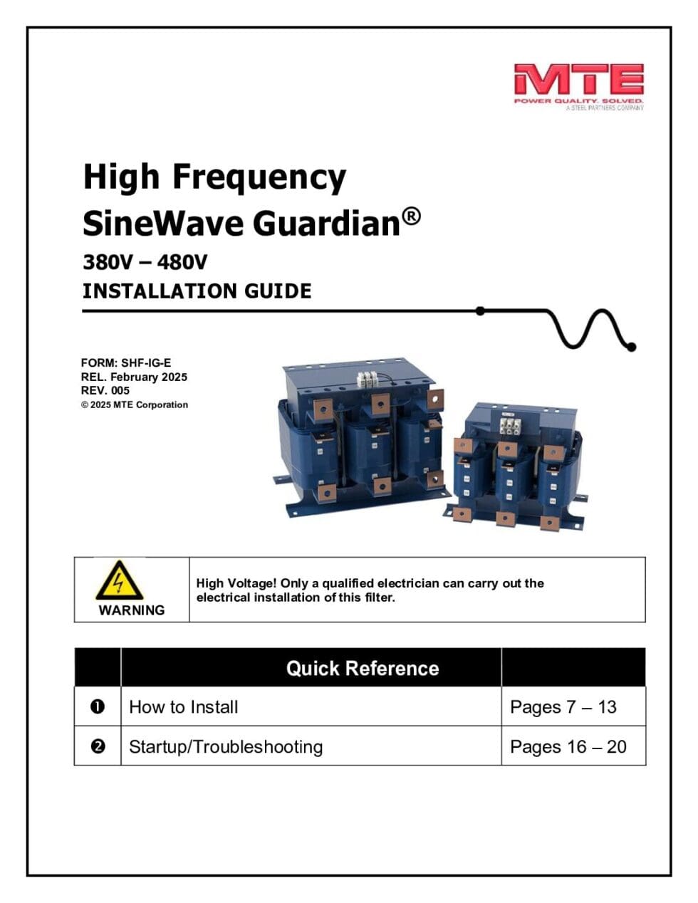 HFSWG-IG-E | MTE Corporation