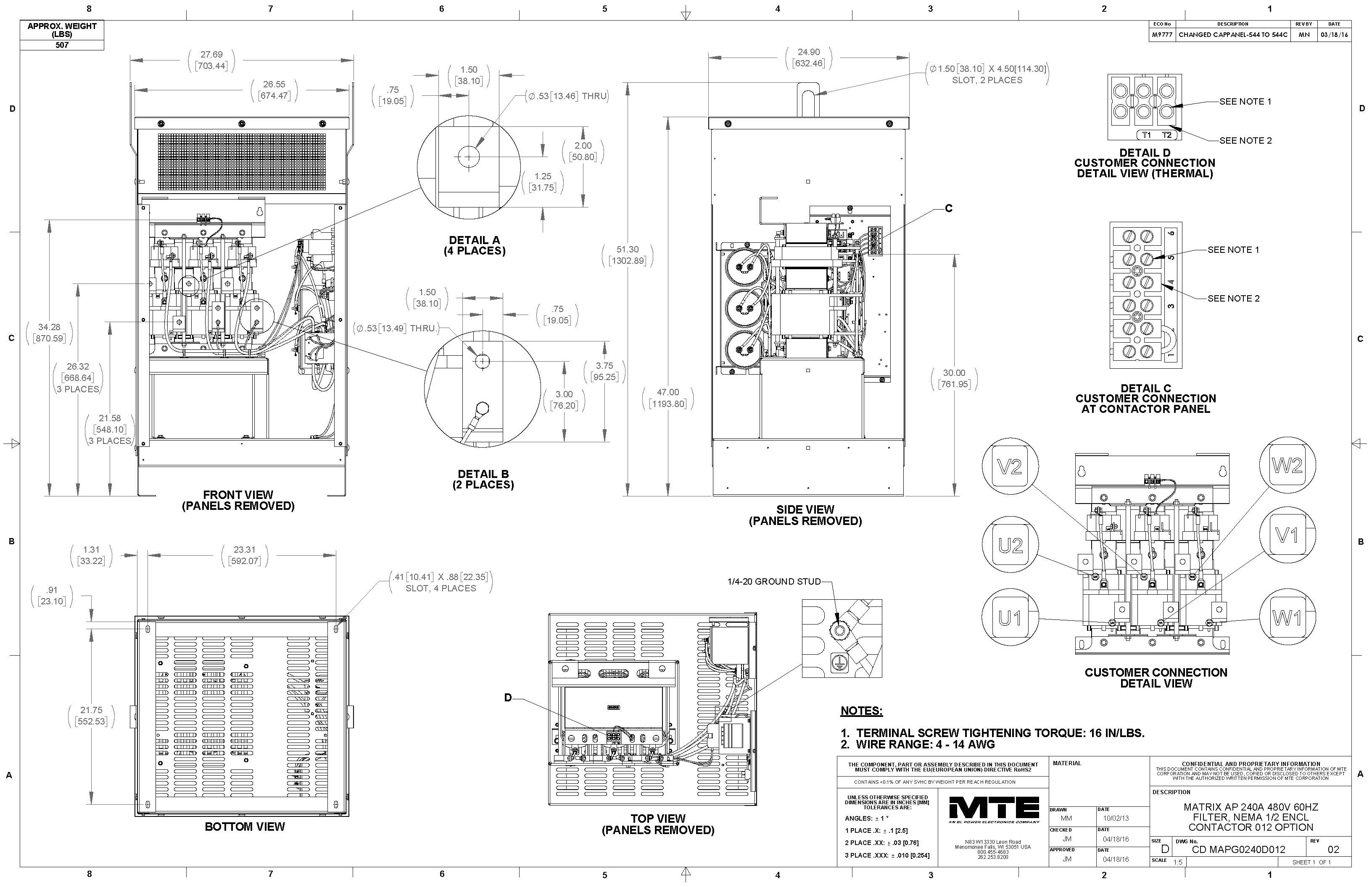 MAPG0240D012 | MTE Corporation