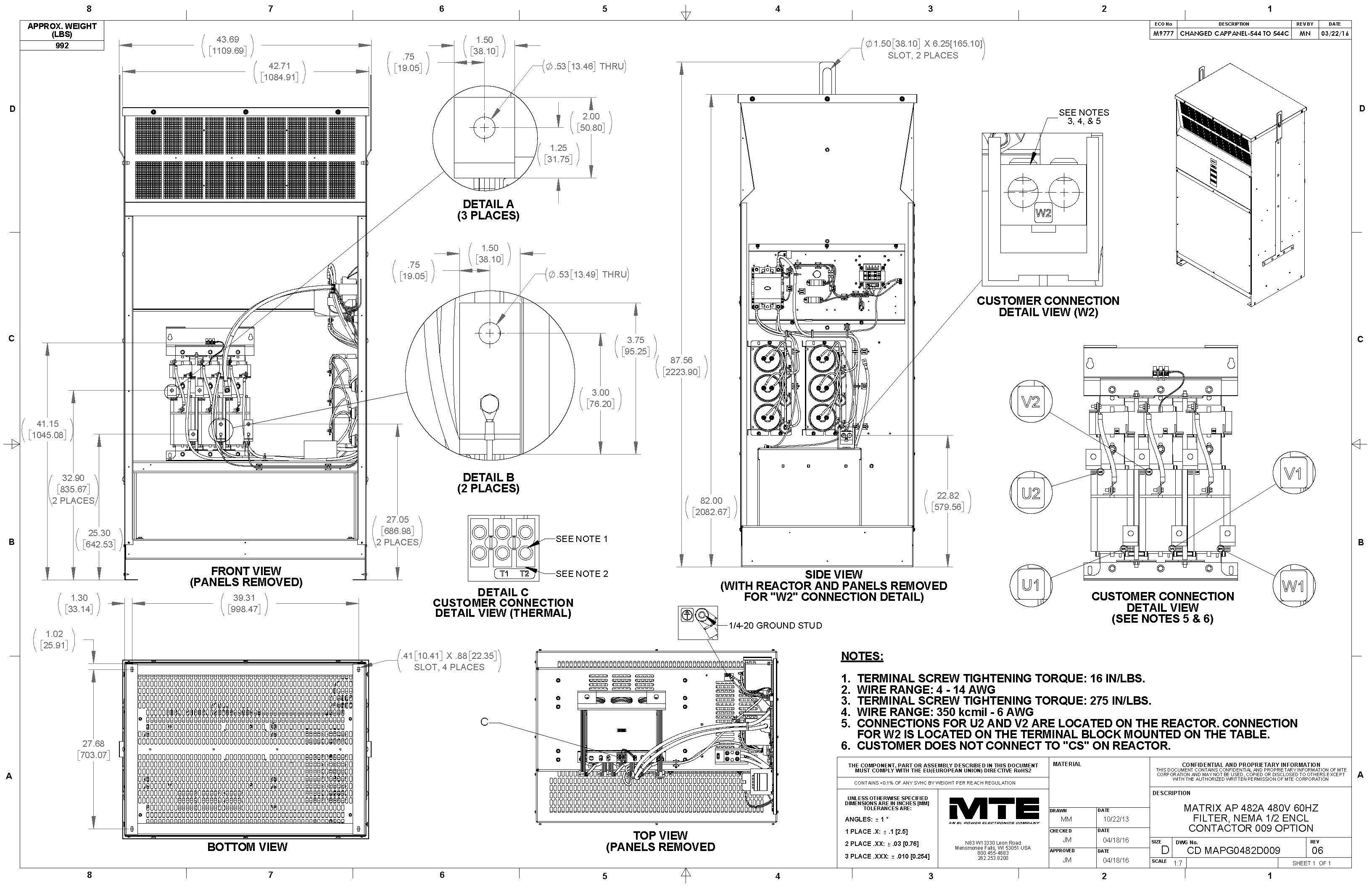 MAPG0482D009 | MTE Corporation